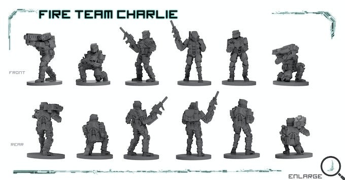 15mm Resin Cast Marines Fireteam Charlie Sci Fi Cyberpunk - Etsy UK