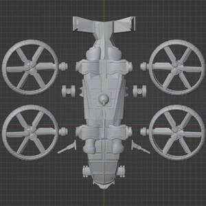 15mm Scaled Sci Fi Quad VTOL stork Wargames, Cyberpunk - Etsy