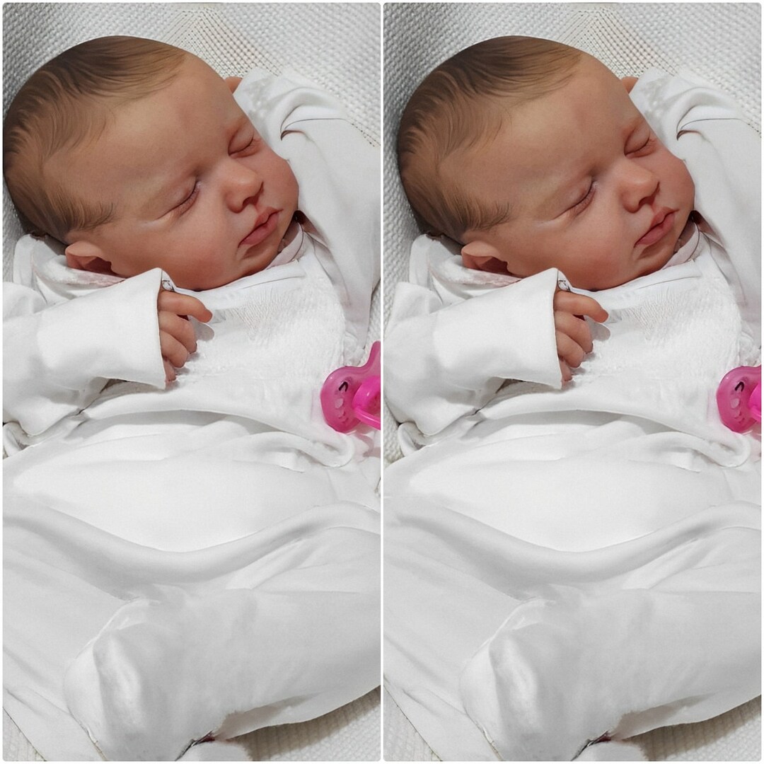 19inch Reborn Silicone Vinyl Baby Doll Sleeping Soft Weighted - Etsy
