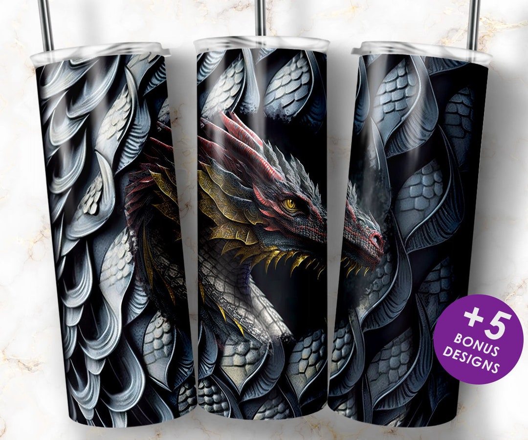 Dragon Tumbler Design, Dragon Scale Tumbler Png, 20oz Skinny Tumbler ...