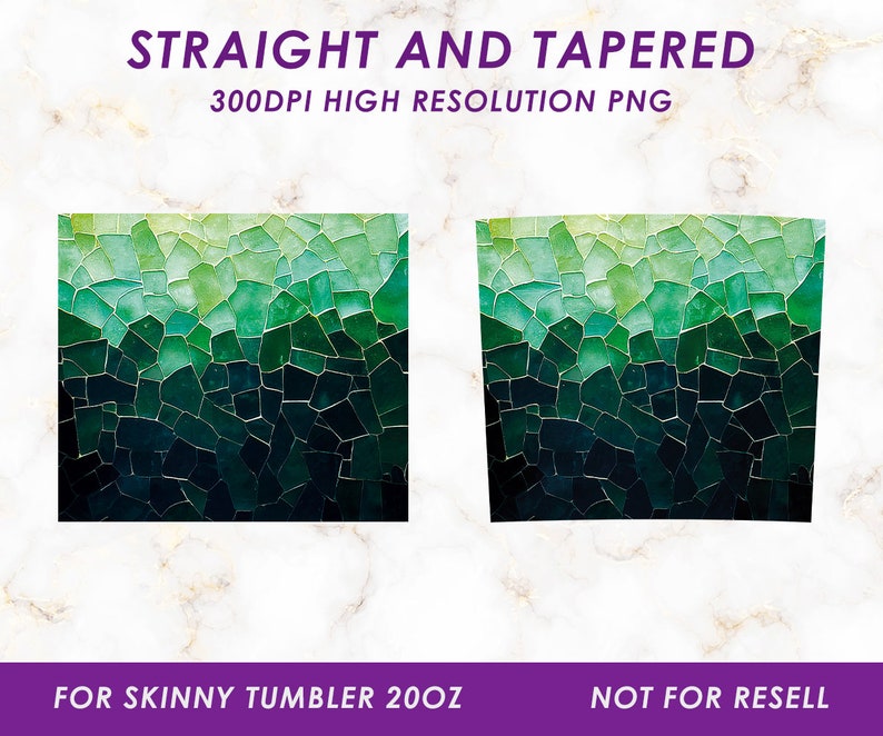 Green Jade Tumbler Wrap PNG 20 Oz Skinny Tumbler Sublimation - Etsy