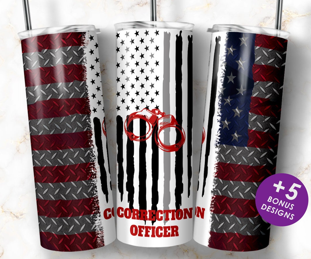Correctional Officer Tumbler 20 Oz Skinny Tumbler Wrap Digital Download ...