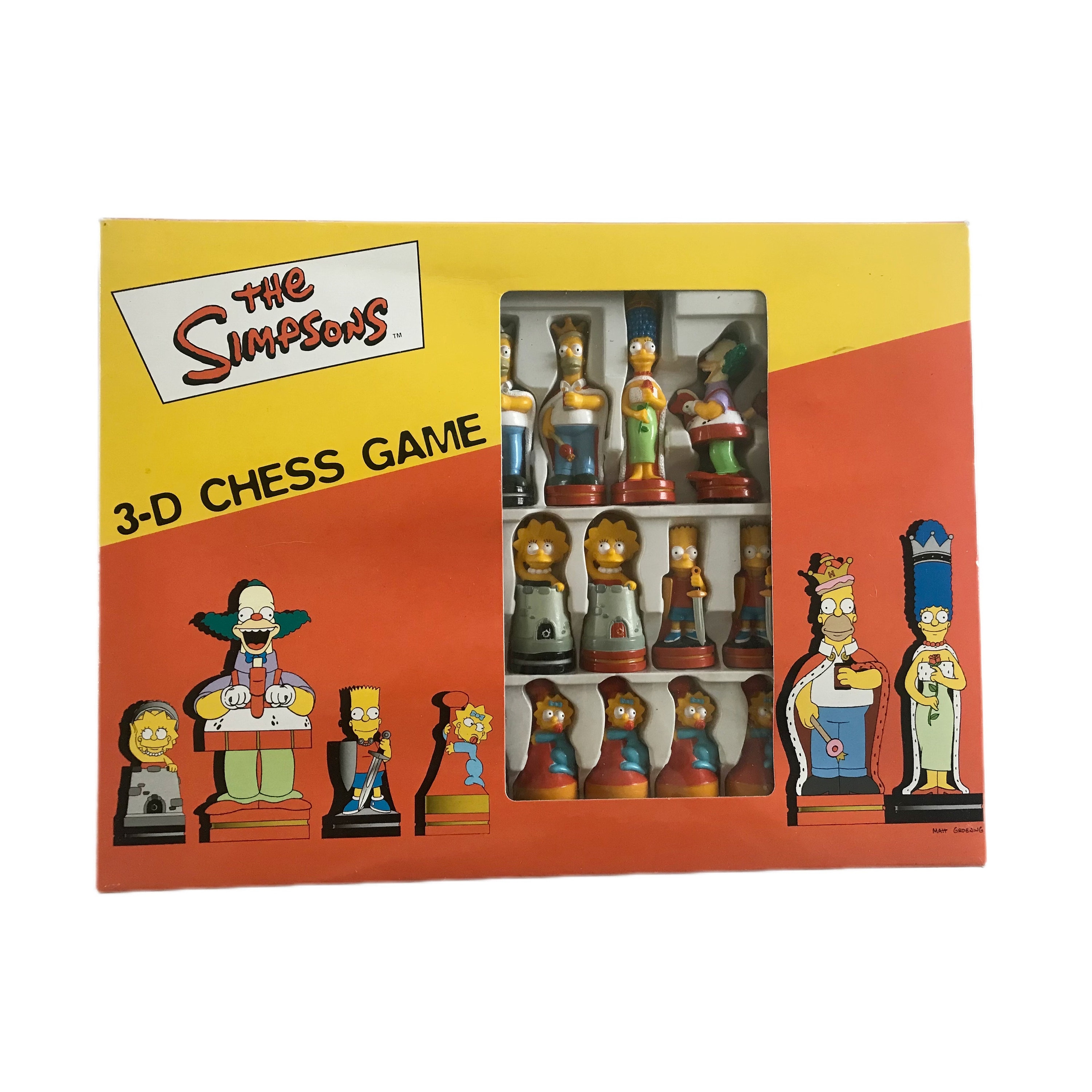 The Simpsons Chess Set Vintage Chess Set 90's Chess Set Simpsons ...
