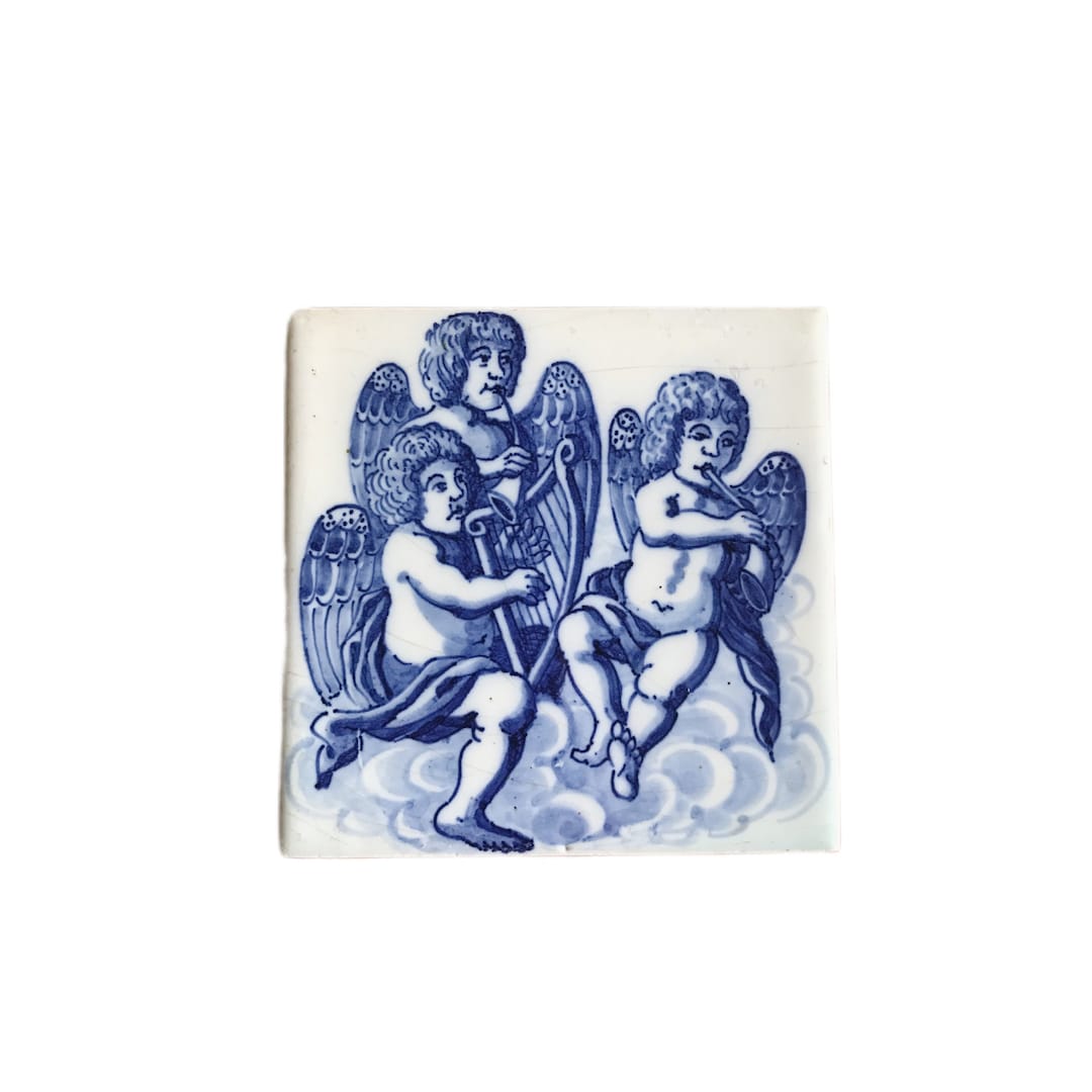 Antique Hand-painted Delft Blue Tile 17th Century 18th Century Delft ...
