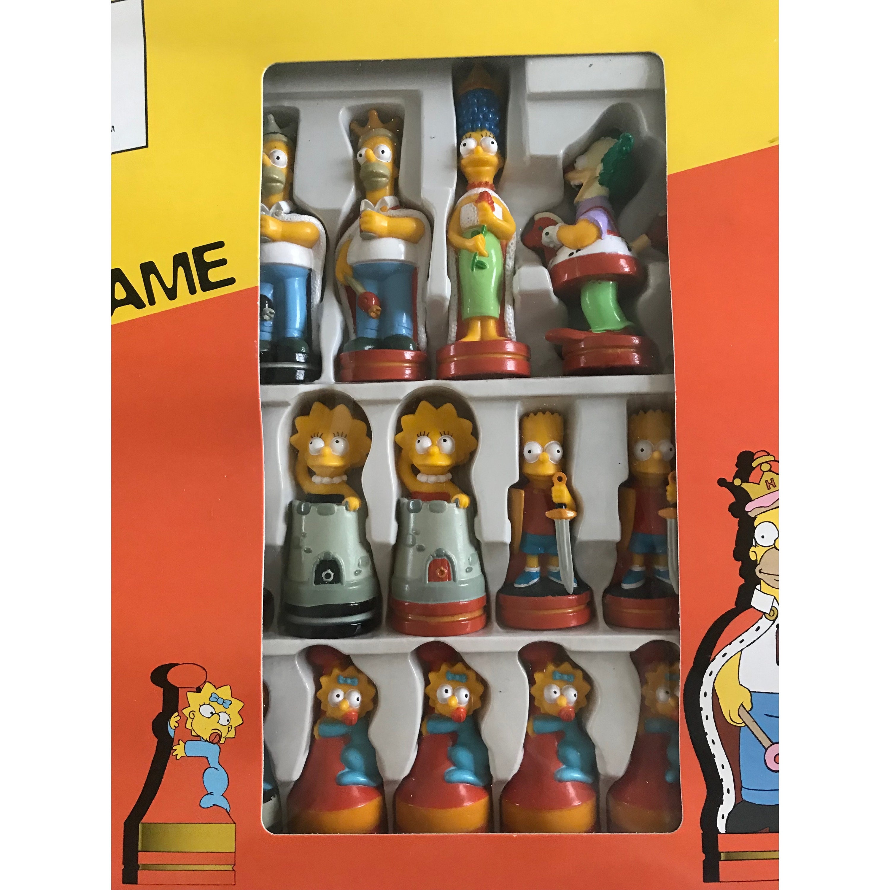 The Simpsons Chess Set Vintage Chess Set 90's Chess Set Simpsons ...