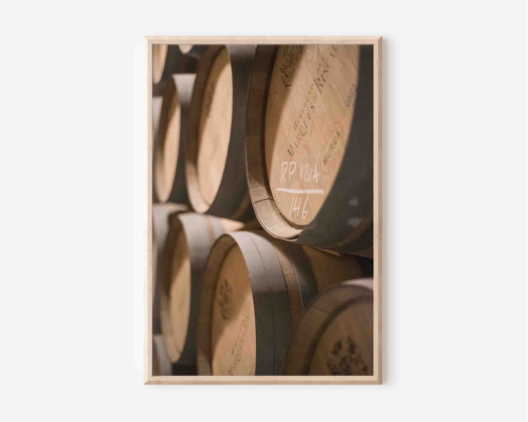 Wine Barrel Print, Cave Winery Photo, Digital Download, Printable Wall ...
