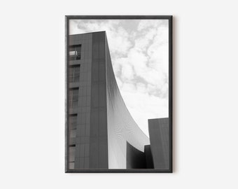 Modern Building Architecture black & White, Wall Art , Digital Download ...