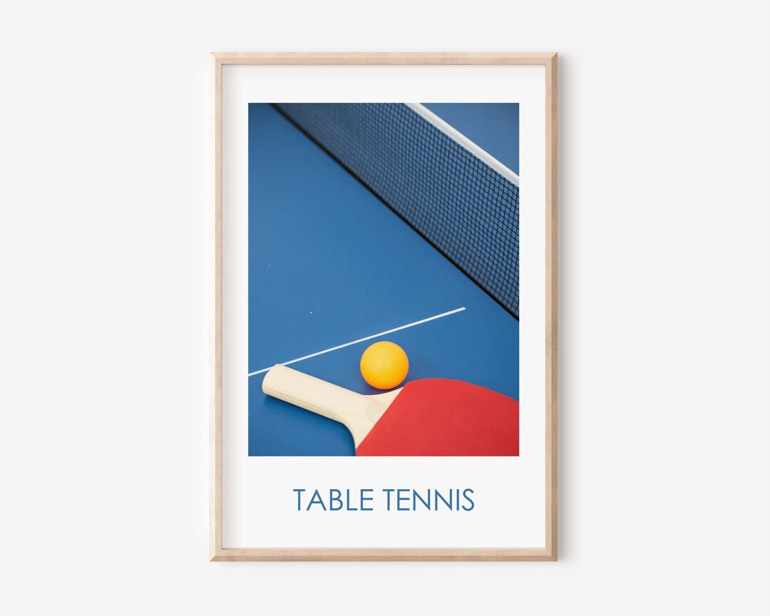 Table Tennis Wall Decor, Table Tennis Art Print, Sport Wall Art, Gift ...