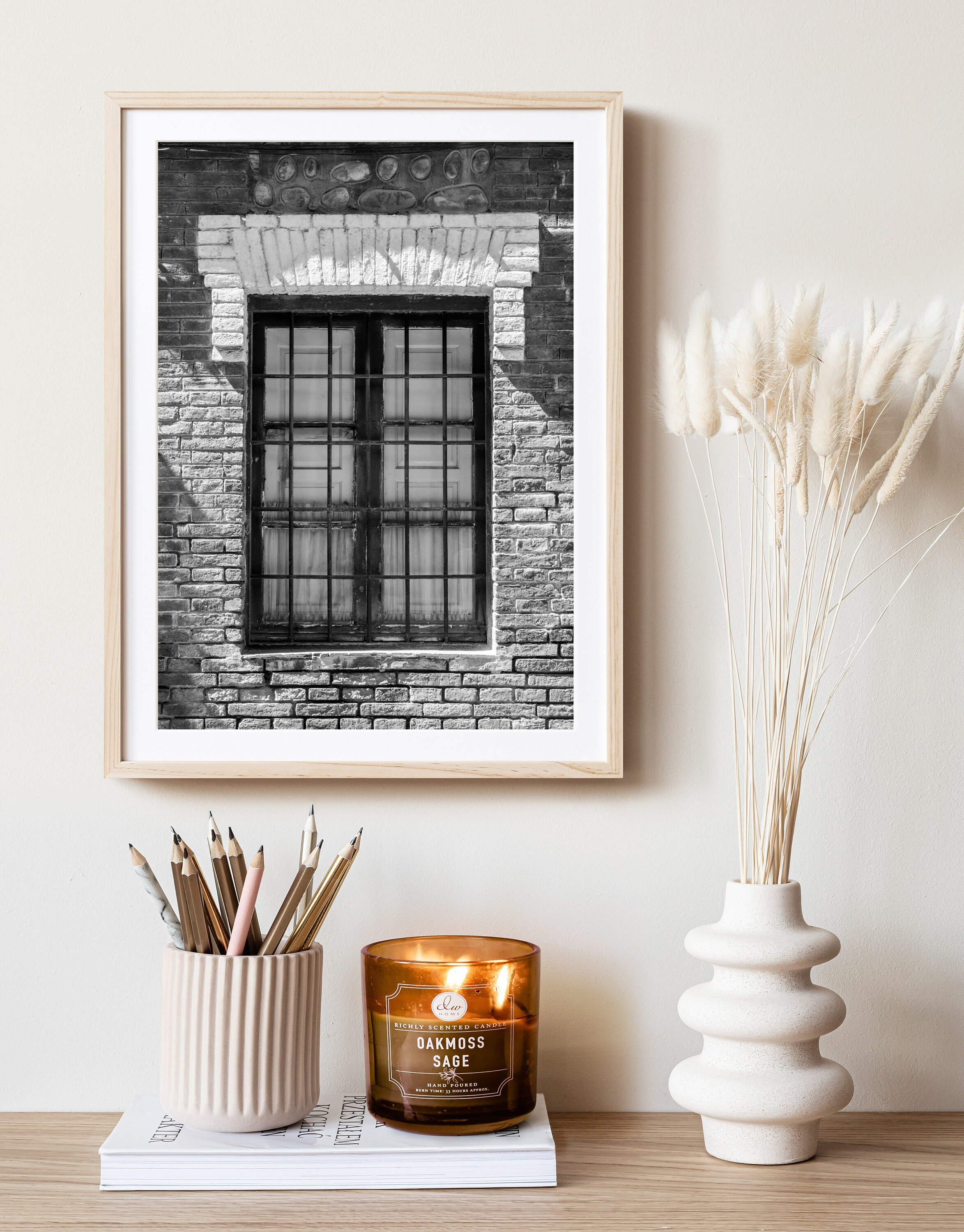Architecture Black and White Wall Art, Printable Window Art Print ...