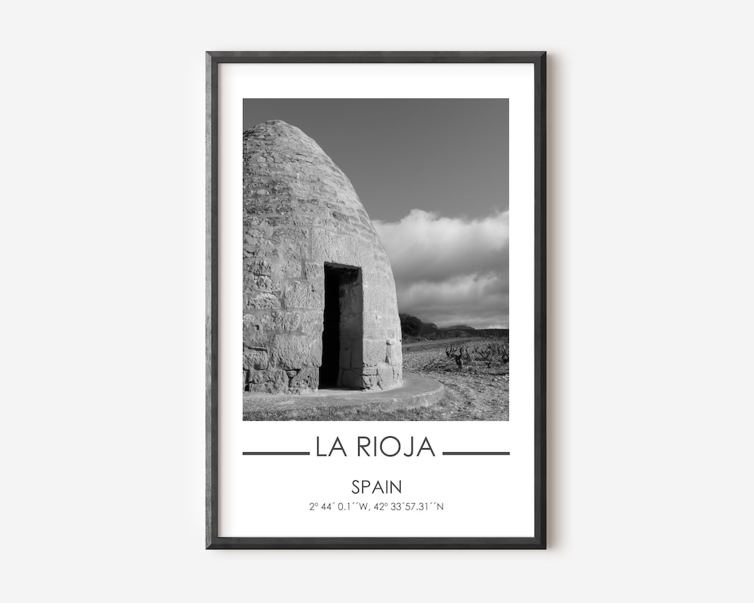Spain Wall Art, La Rioja Poster, Wine Photo Poster, Spain City Map ...