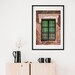 Architectural Print, Architectural Poster, Old Window, Grunge House ...