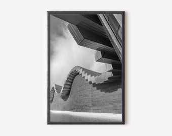Modern Building Architecture black & White, Wall Art , Digital Download ...