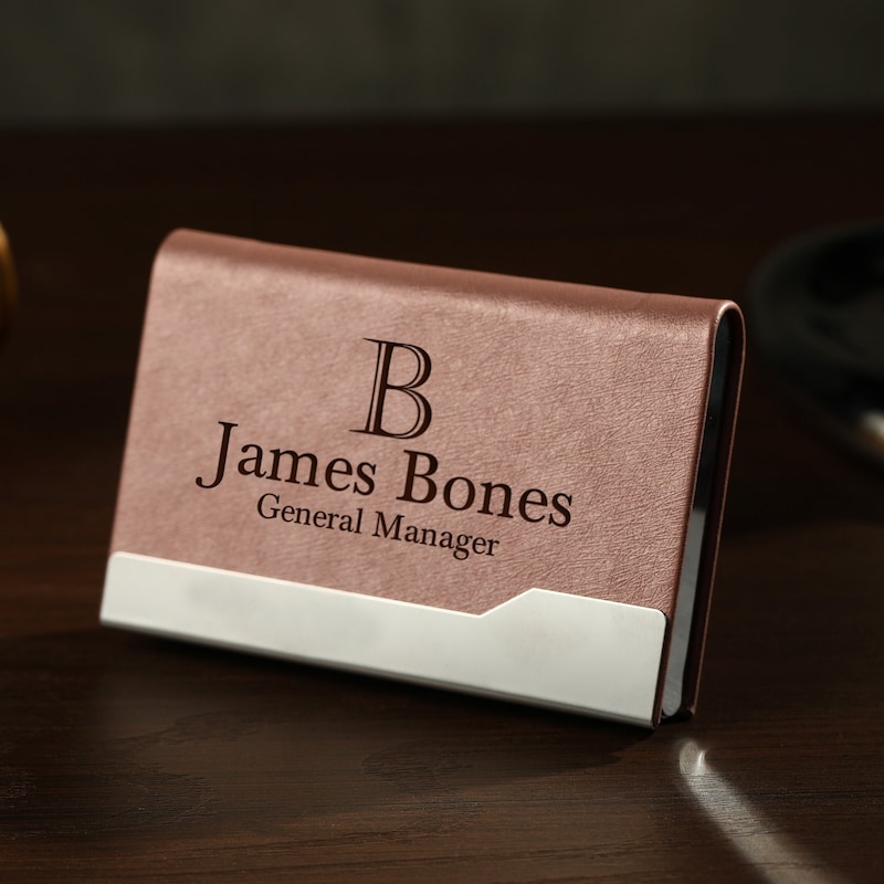Leather Business Card Holder - Etsy