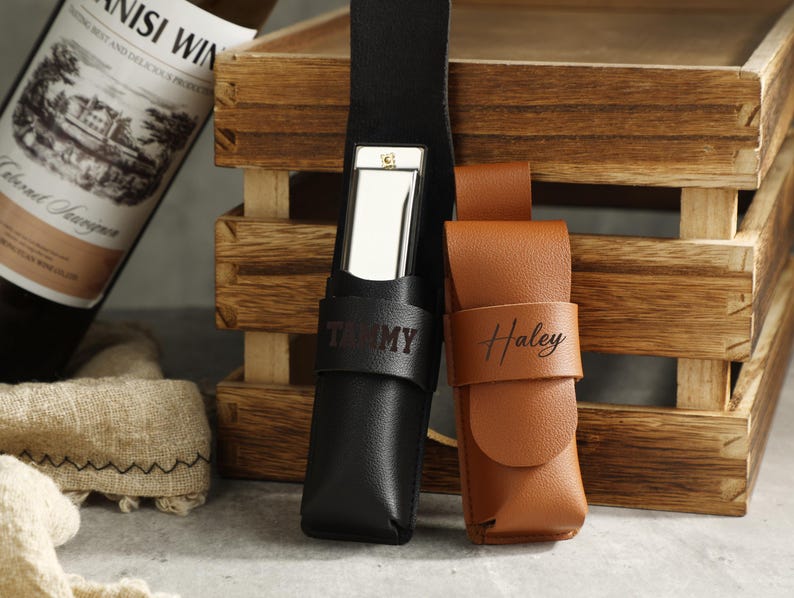 Custom Harmonica Pouch, Personalized Leather Harmonica Case, Harp Case ...