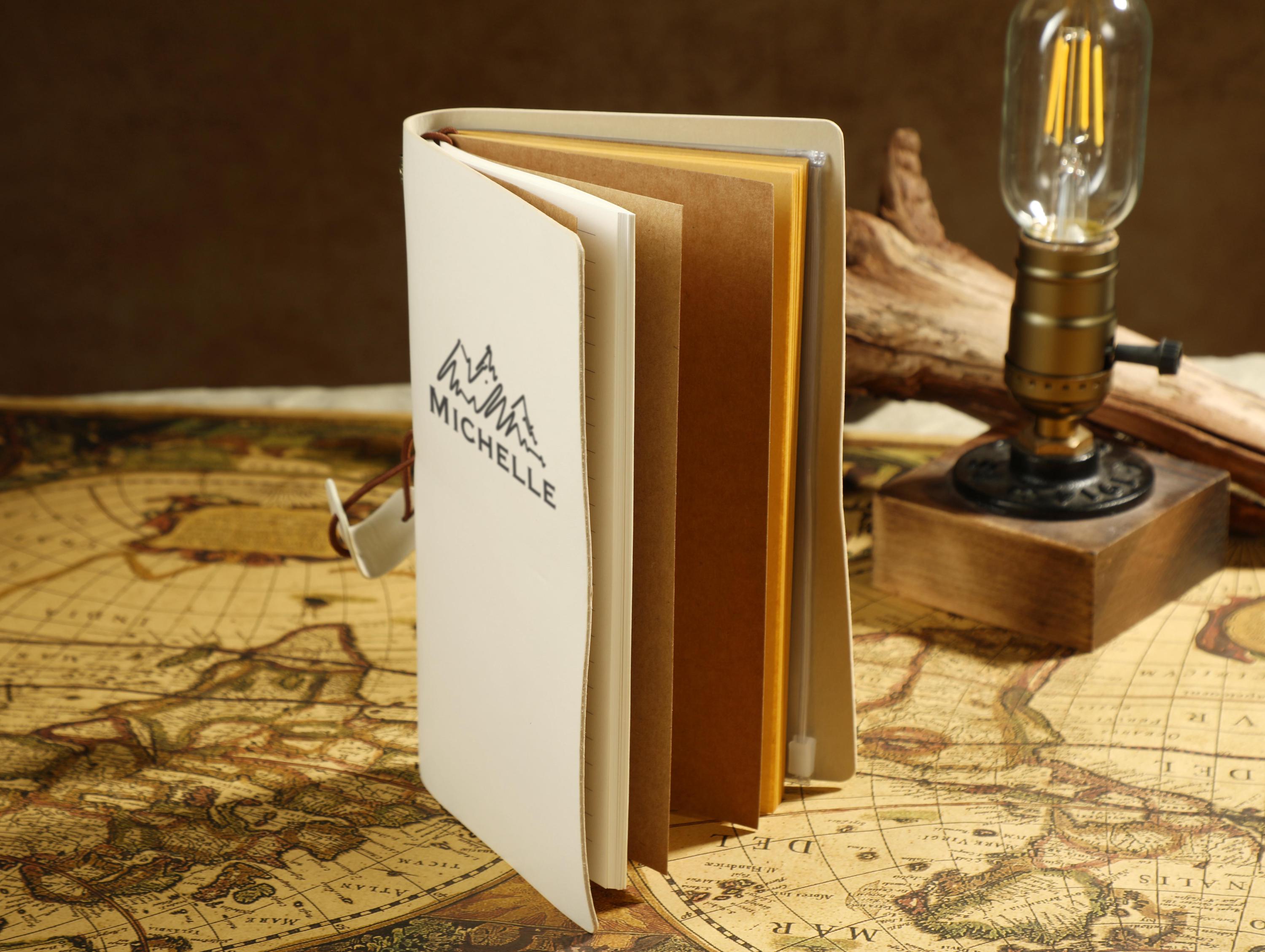 Personalized Travel Journal, Leather Journal, Engraved Pocket Handbook ...