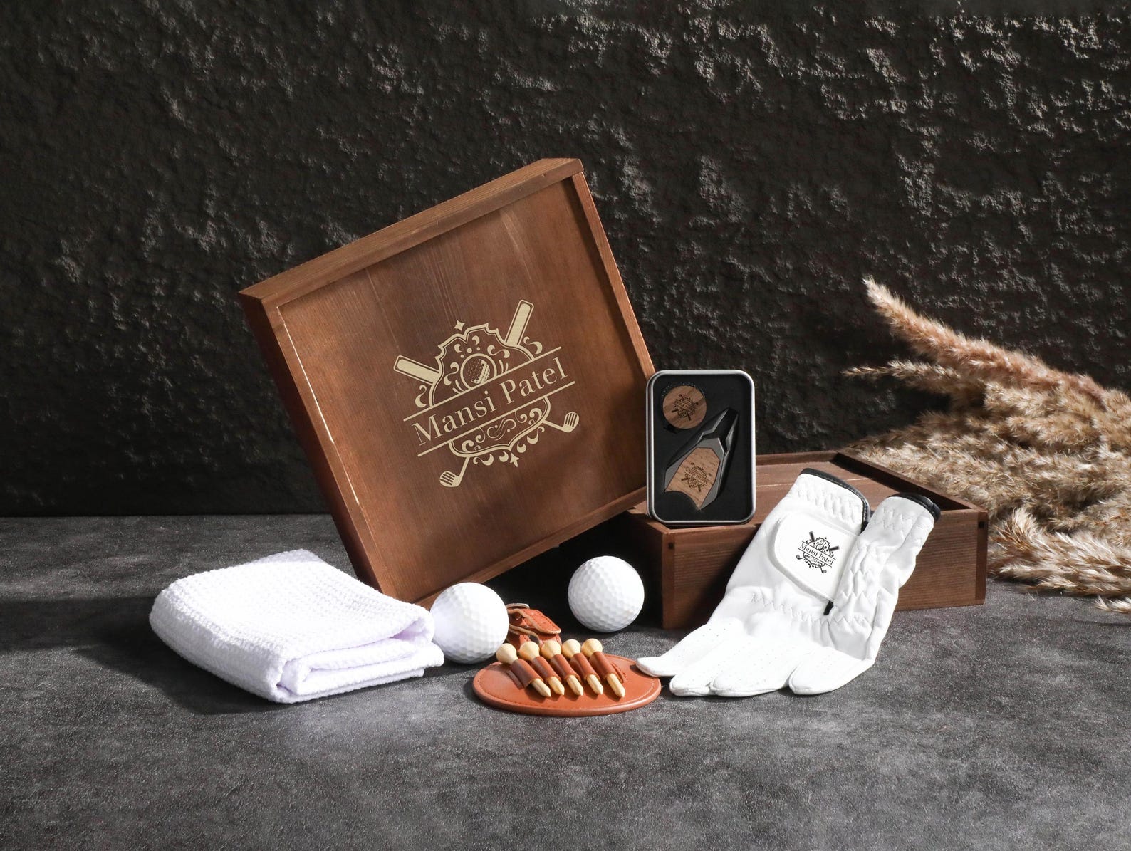 Personalized Golf Gift Set, Gift Set for Golfer, Golf Bag Tag With Golf ...