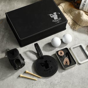 Personalized Golf Gift Set, Gift for Golfer, Golf Balls, Golf Bag Tag ...