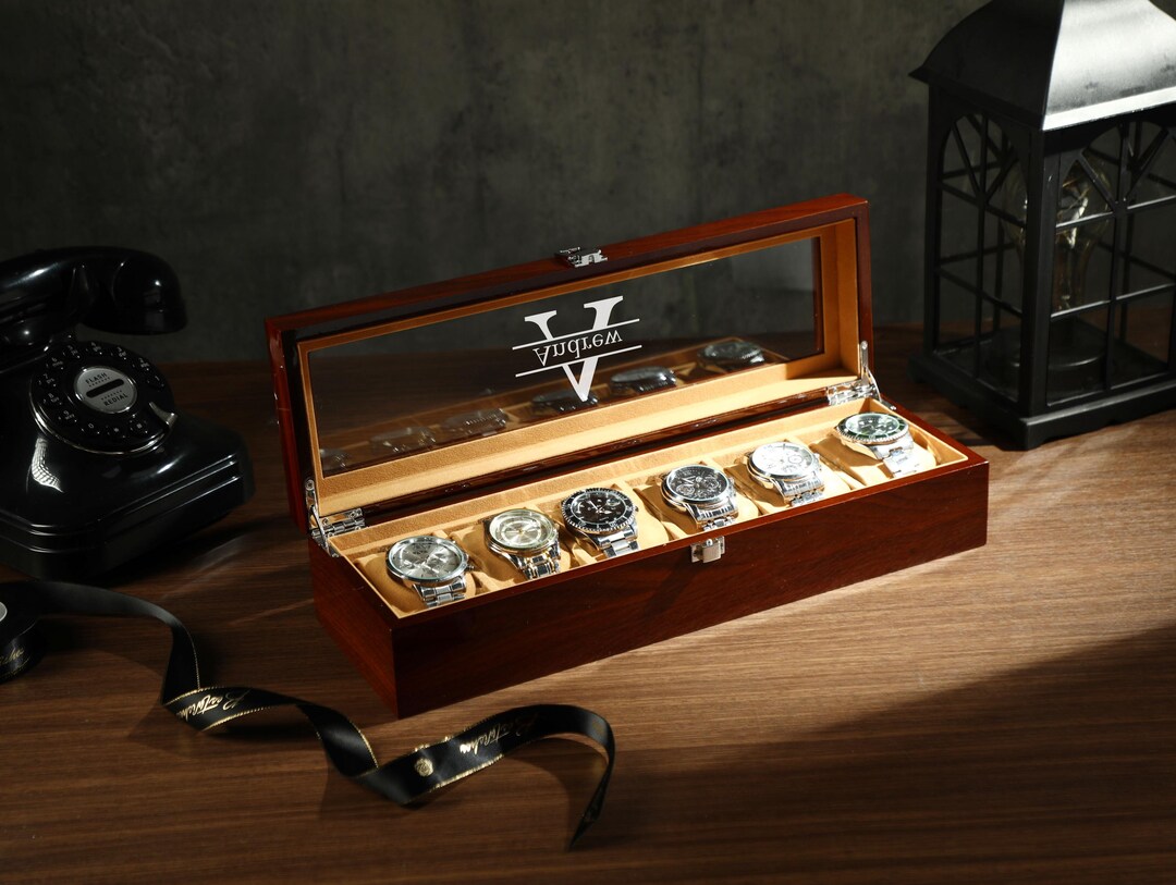 Personalized Watch Storage Case, Wooden Watch Box, Luxury Watch Box ...