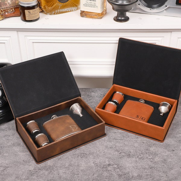 Engraved Flask Set - Etsy