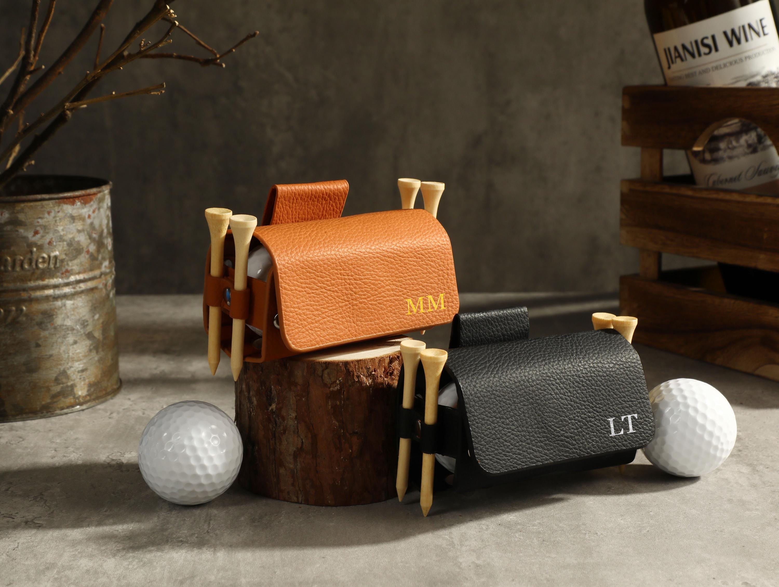 Golf Bag Pouch, Mini Golf Ball Holder, Personalized Golf Ball and Tee ...