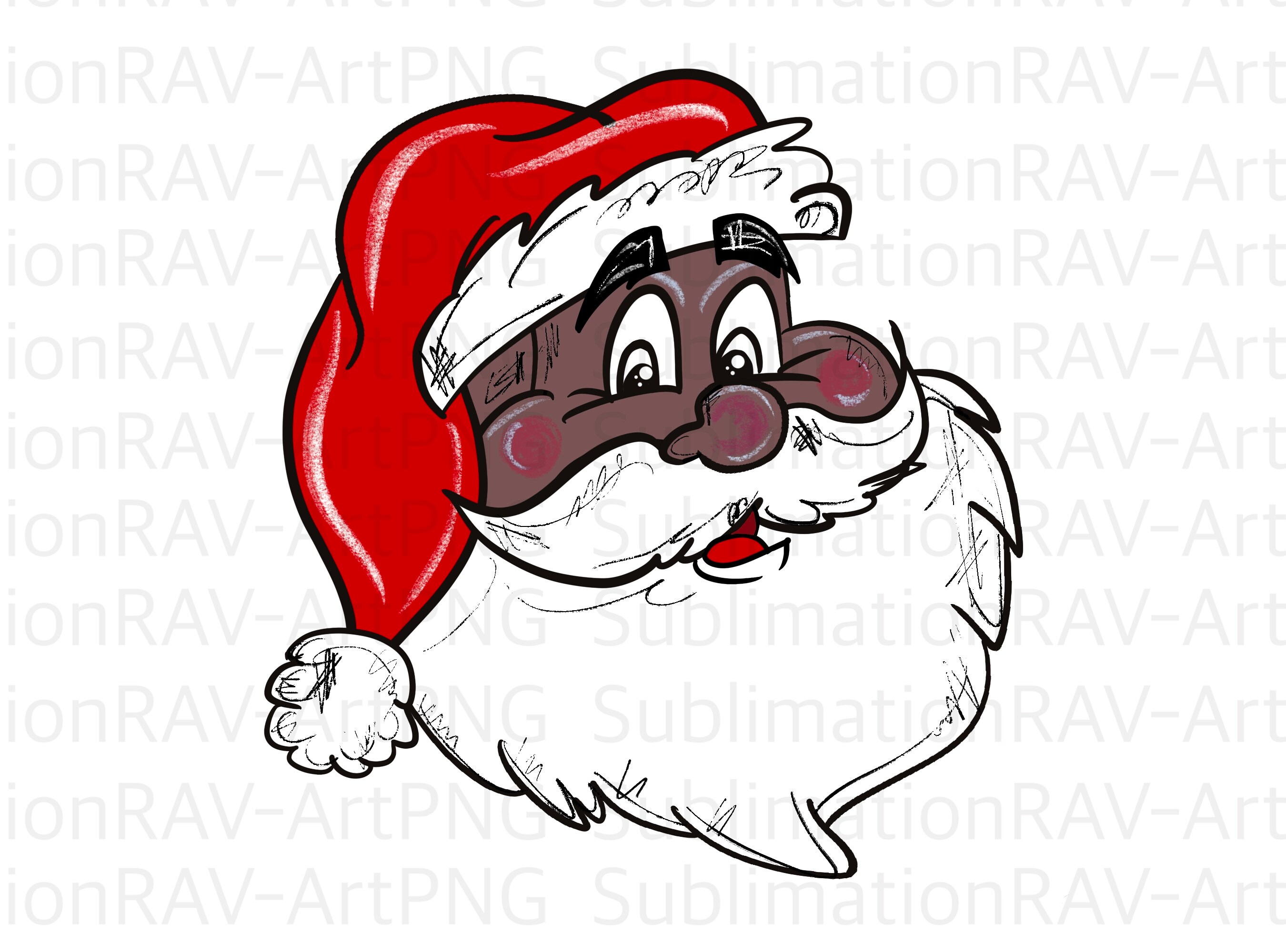 Winking Santa Clipart Borders