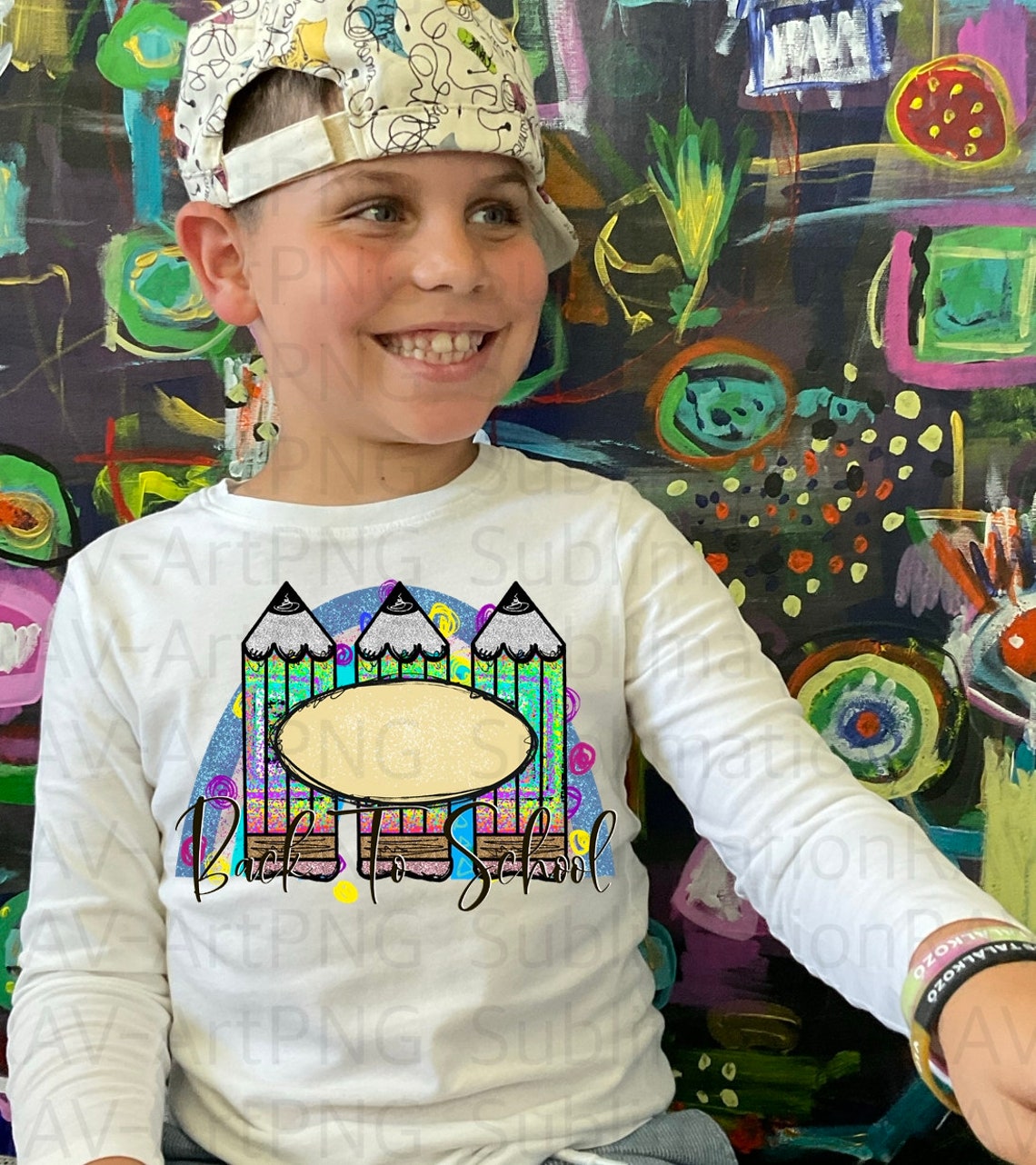 Pencils for Name Sublimation Png Back to School Png Colorful - Etsy