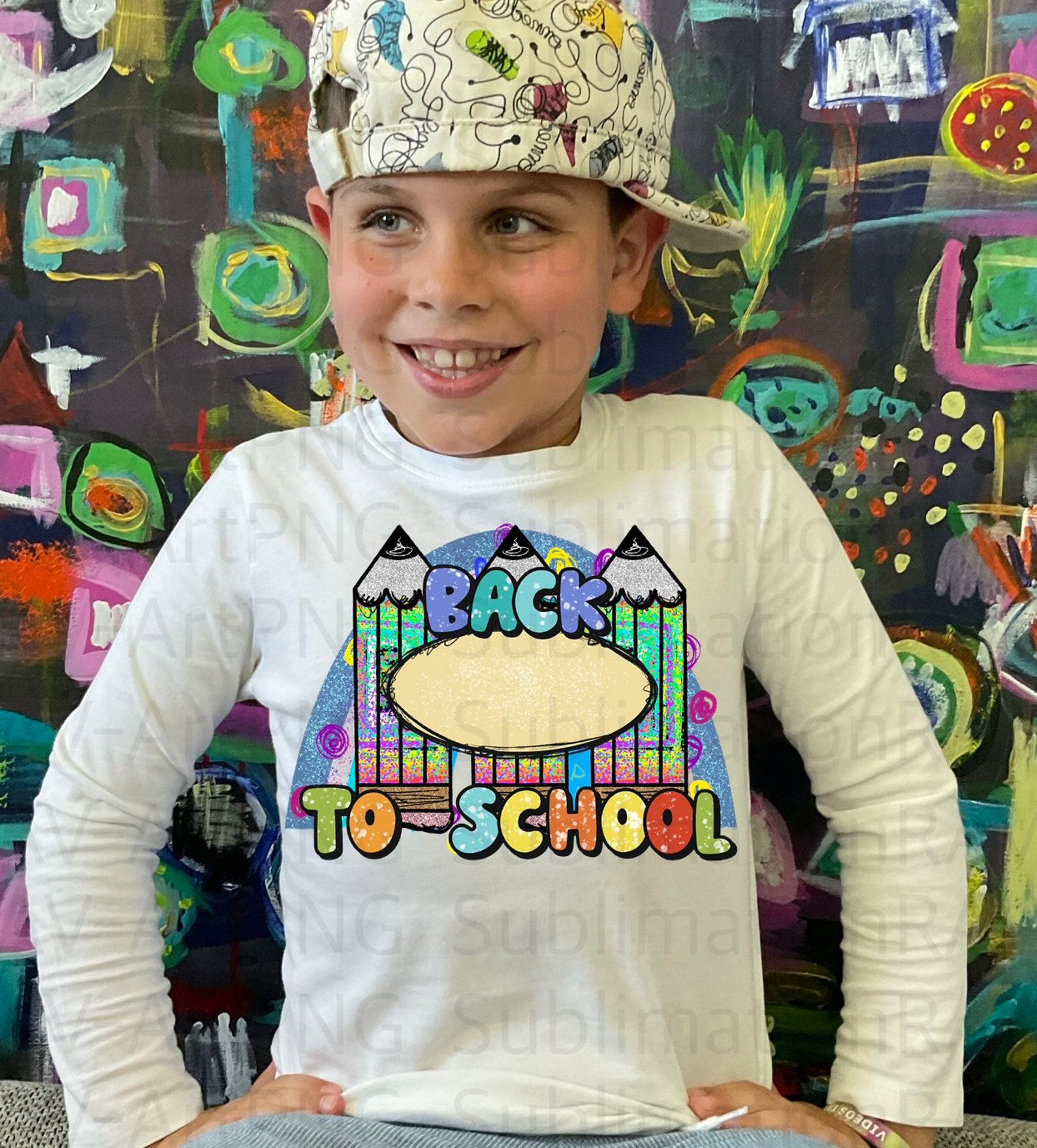 Pencils for Name Sublimation Png Back to School Png Colorful - Etsy