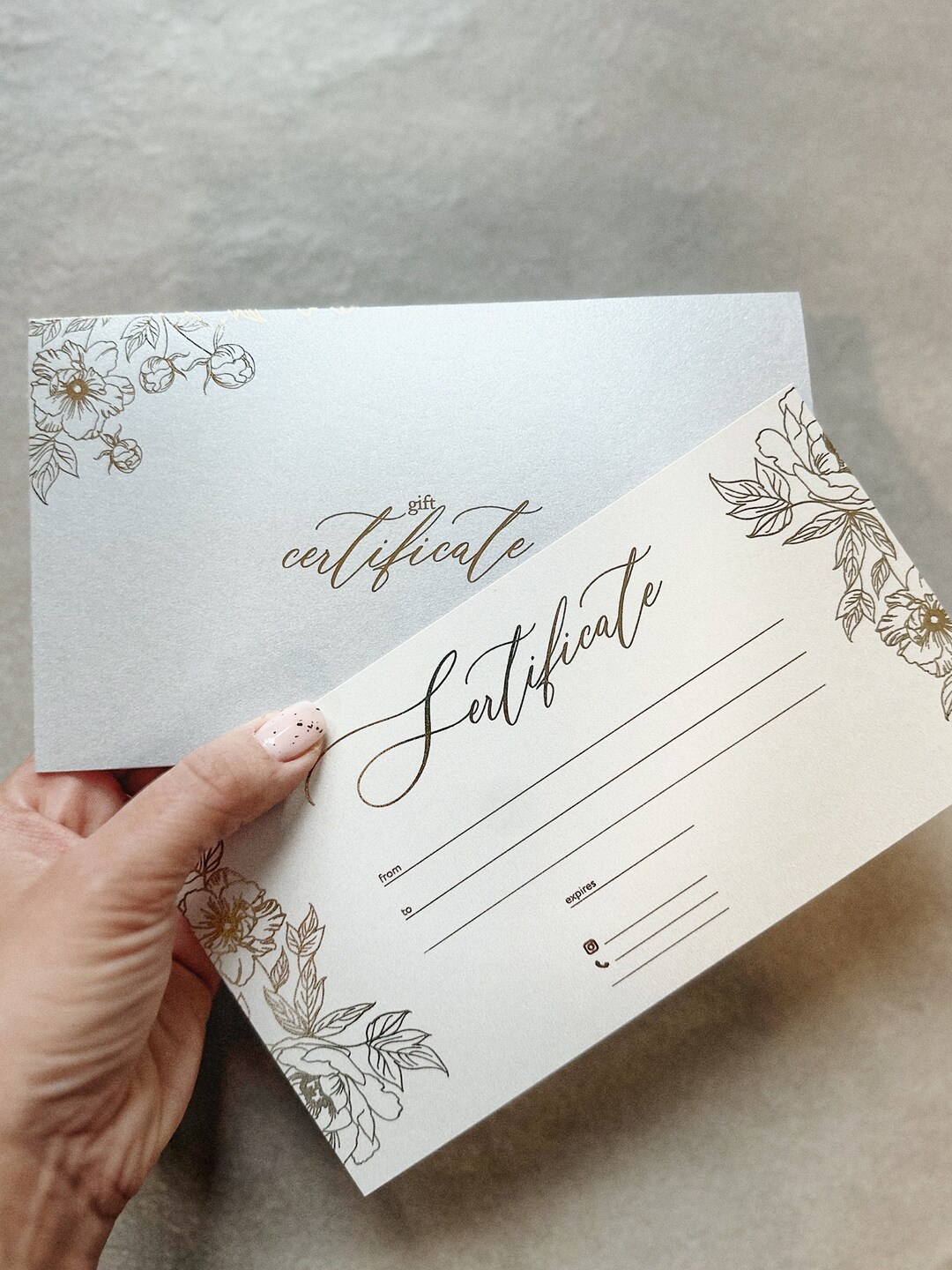 Gift Certificate | Business Card | Printed | Not Digital | Not ...