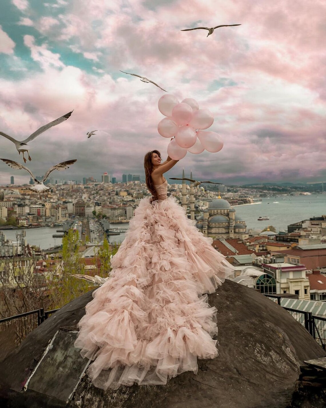 Long Flying Dress | Flying Dress for Photoshoot| Long Train Dress ...