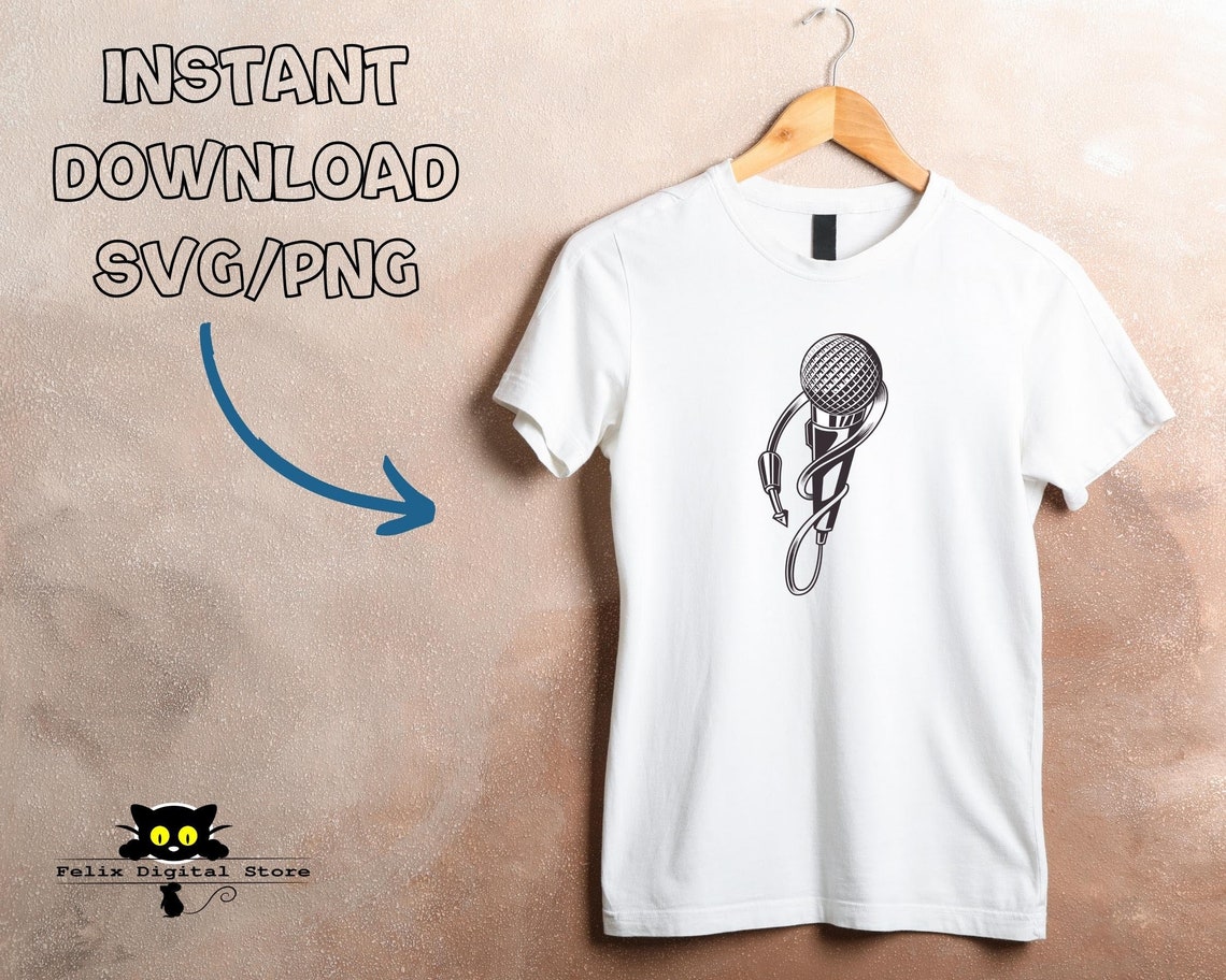 Music Svg Designs Musical Instruments Svg Microphone Svg - Etsy