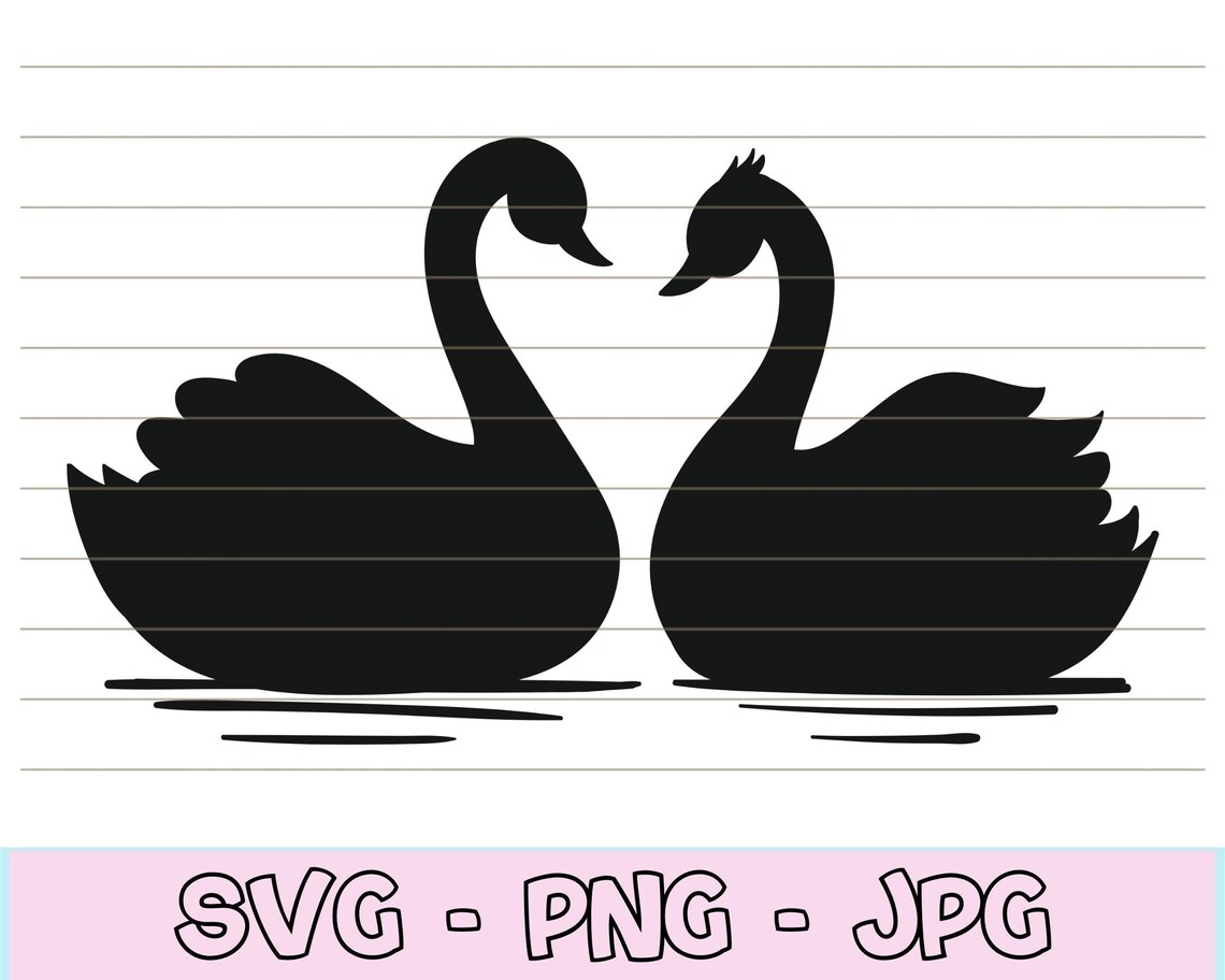 Swan Svg Cut File for Cricut, Swan Silhouette Svg, Swan Svg, Swan ...