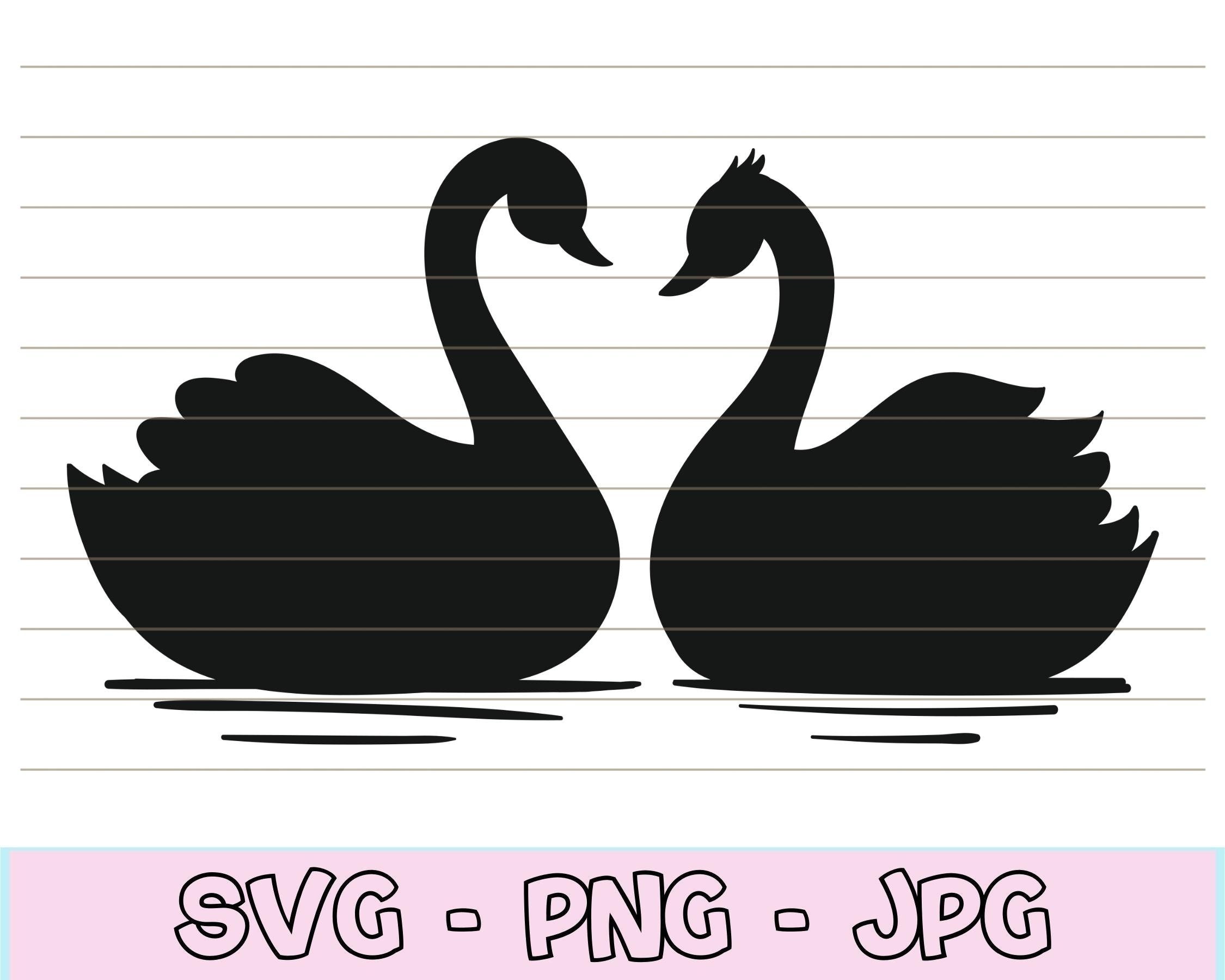 Swan Svg Cut File for Cricut Swan Silhouette Svg Swan Svg - Etsy