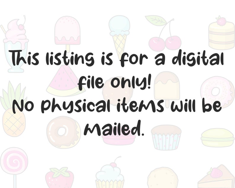 Sweets Svg Fast Food Svg Food Doodle Clipart Cute Food Svg - Etsy