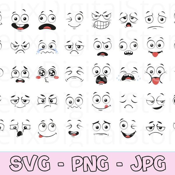 Silly Face Svg - Etsy