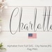 Alphabet Font svg, Charlotte Sign png jpg Cut File for Cricut, Script ...