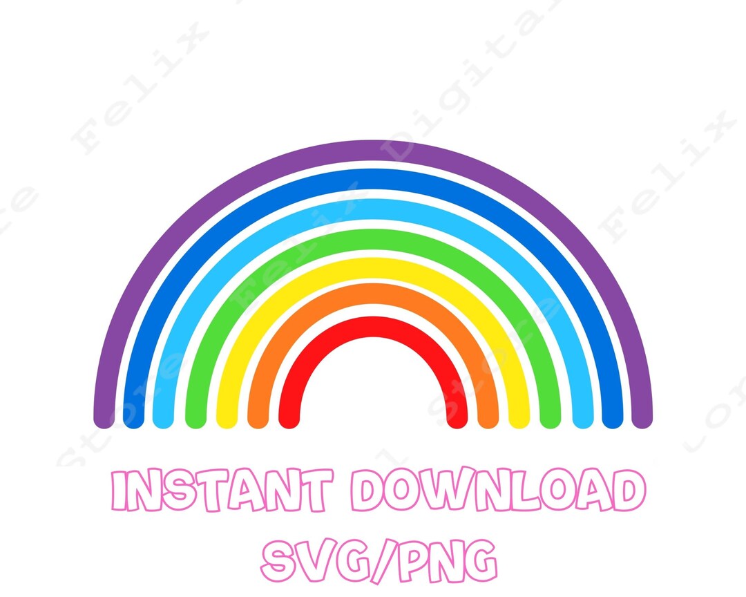 Boho Rainbow Svg Cut File Pastel Rainbow Svg Boho Rainbow Rainbow