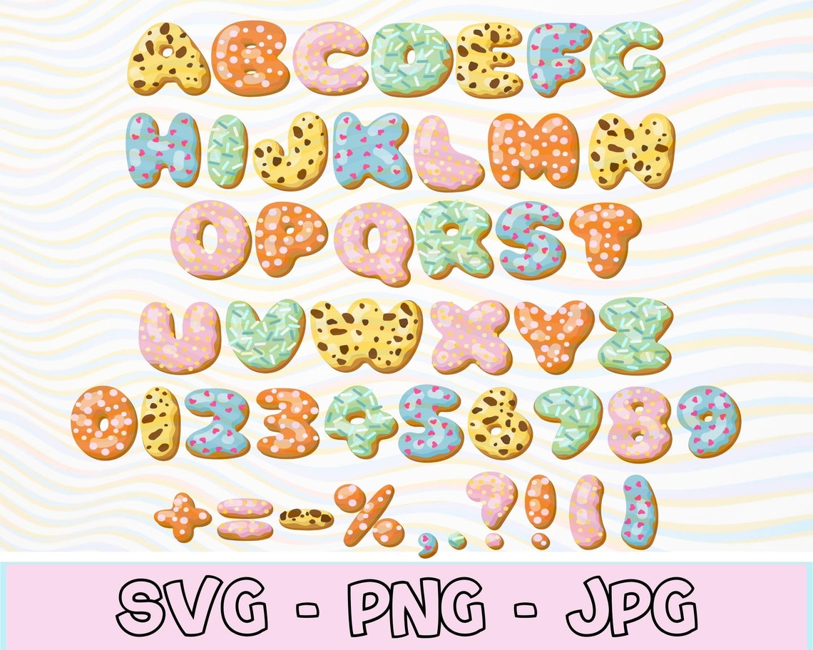 Alphabet Font Svg Letters and Numbers Svg Png Jpg Cut File - Etsy