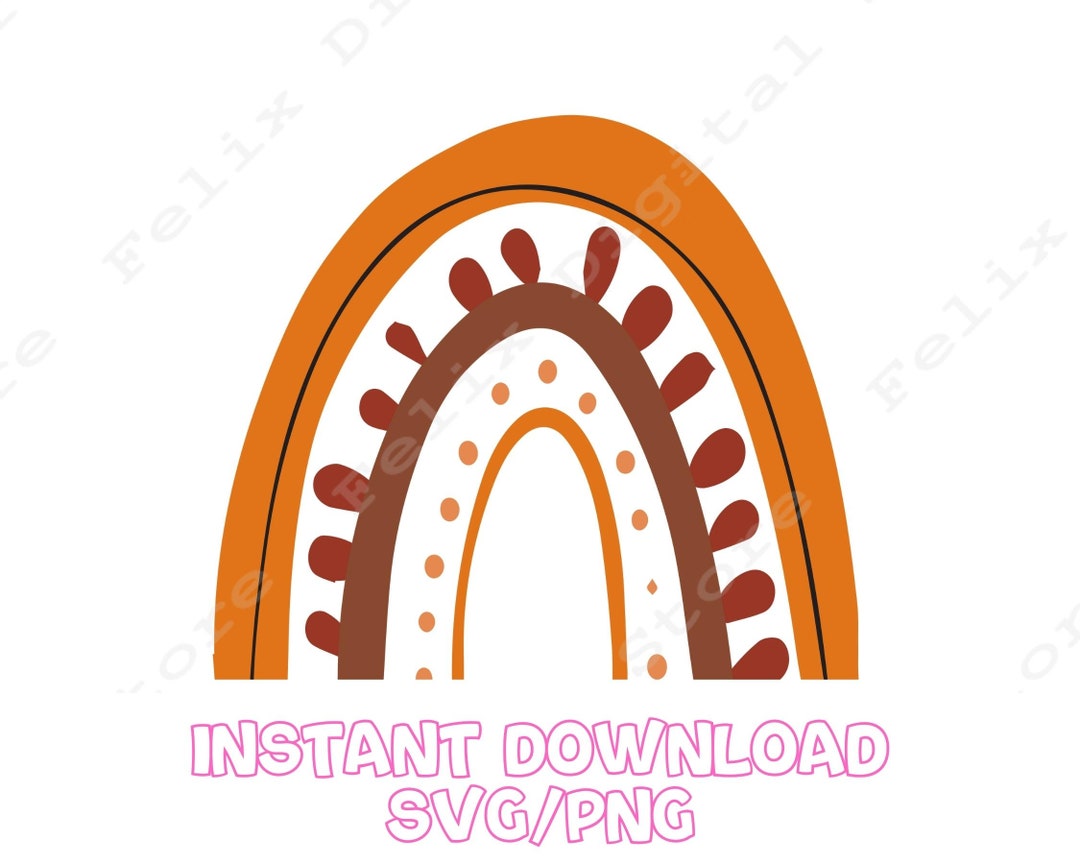 Boho Rainbow Svg Cut File Pastel Rainbow Svg Boho Rainbow Rainbow