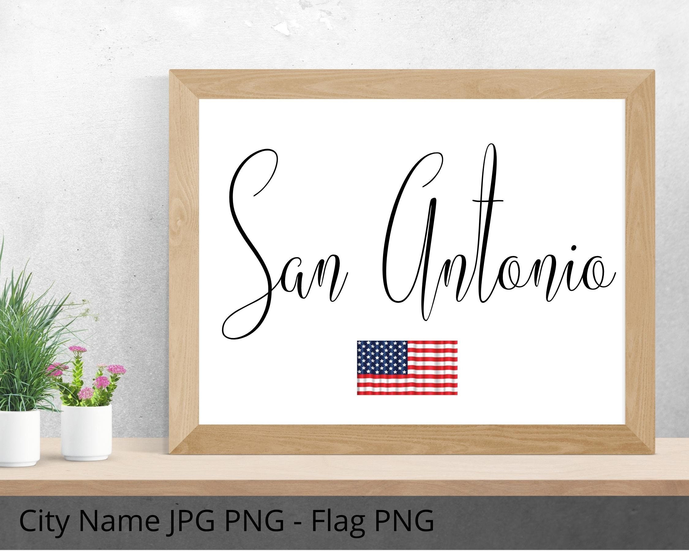 Alphabet Font Svg, San Antonio Sign Png Jpg Cut File for Cricut, Script ...