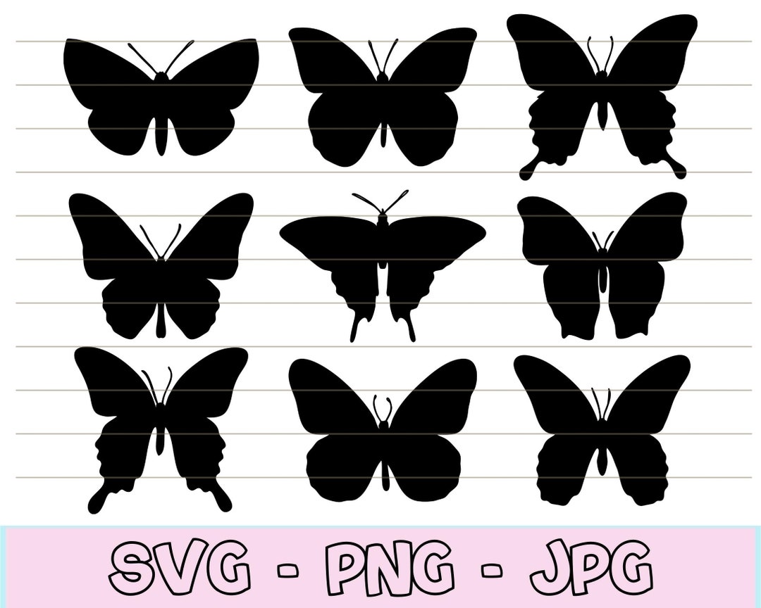 Butterfly Bundle Svg, Butterfly Clipart Svg, Butterfly Vector ...
