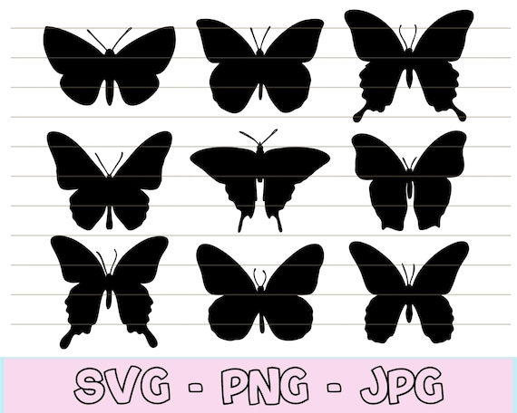 Butterfly Bundle Svg Butterfly Clipart Svg Butterfly Vector | Etsy