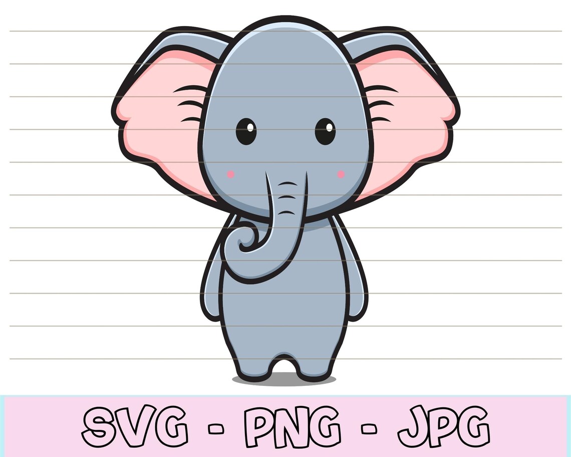 Cute Elephant Svg Elephant Svg Cricut Elephant Svg Baby - Etsy