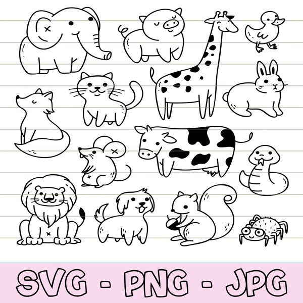 Funny Animal Svg - Etsy Australia