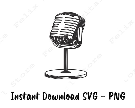 Music Svg Designs Musical Instruments Svg Microphone Svg - Etsy