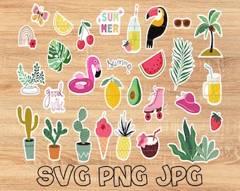 Printable Funny Stickers, Cute Sticker Svg Bundle for Cricut, Digital ...