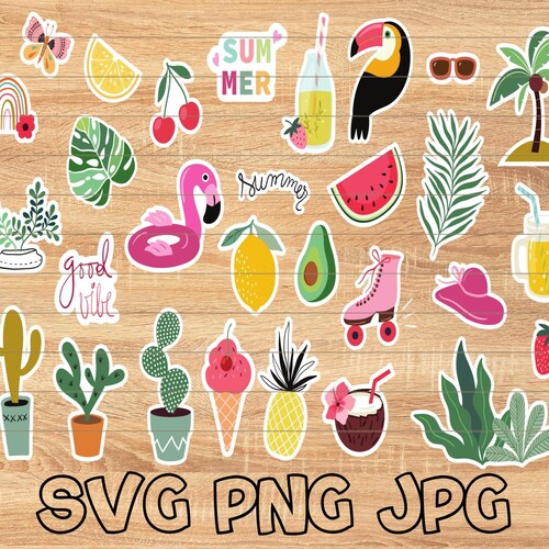 Cute Sticker Svg Bundle for Cricut Digital Design Vector - Etsy