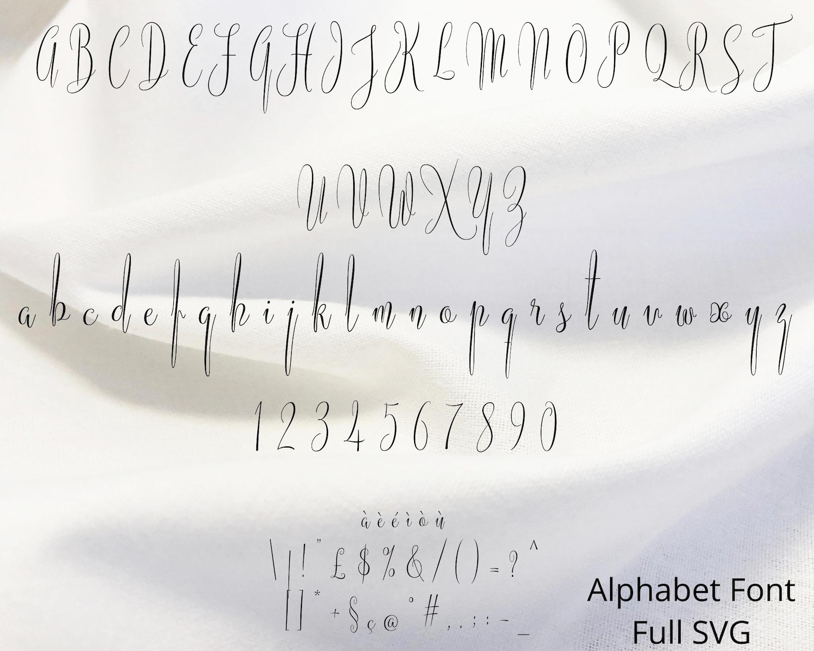 Alphabet Font Svg, Phoenix Sign Png Jpg Cut File for Cricut, Script ...