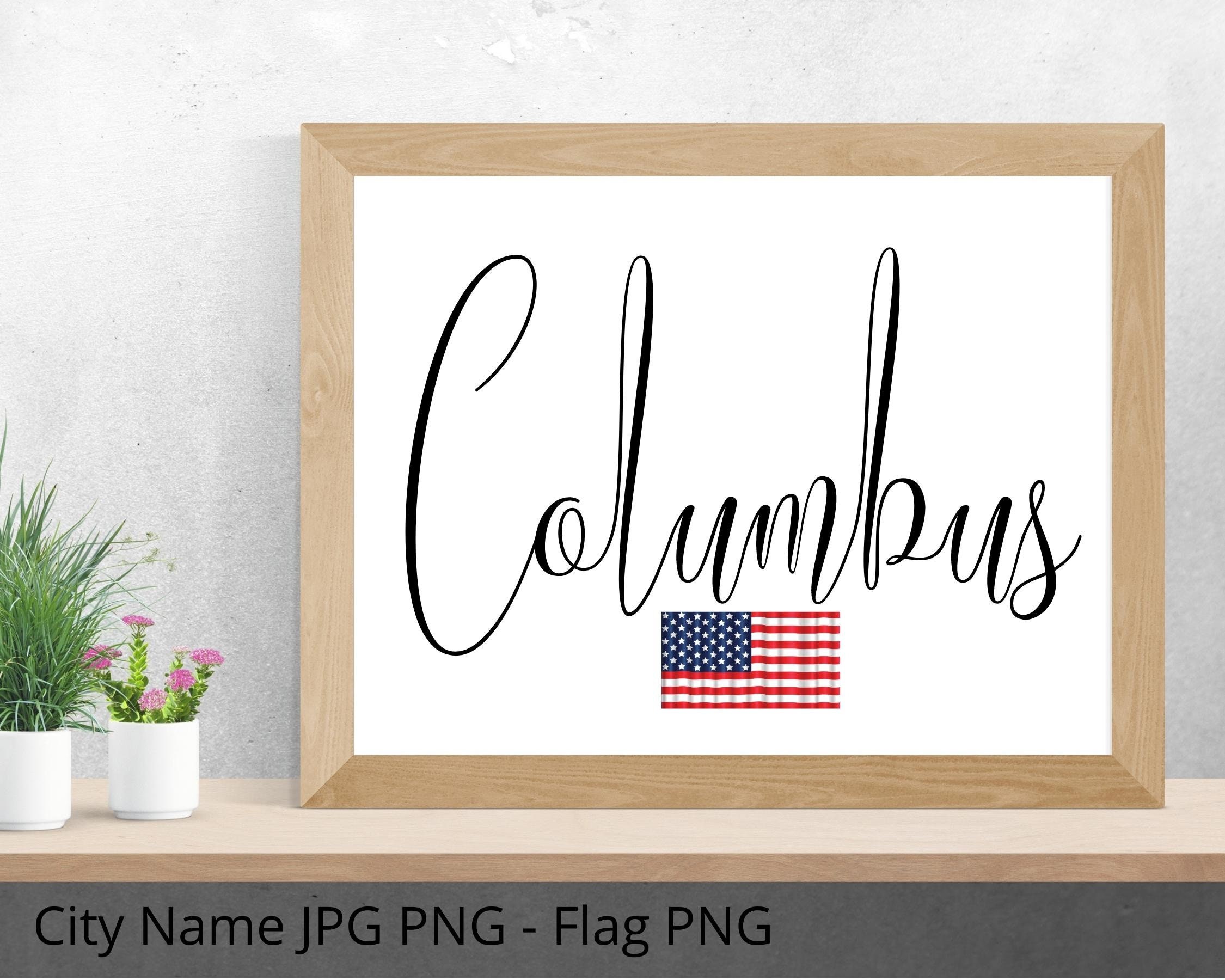 Alphabet Font Svg, Columbus Sign Png Jpg Cut File for Cricut, Script ...