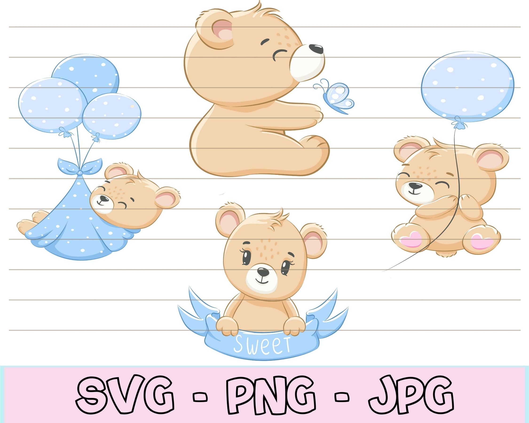 Baby Bear Svg Cute Teddy Bear Svg Teddy Bear Svg Teddy Bear - Etsy
