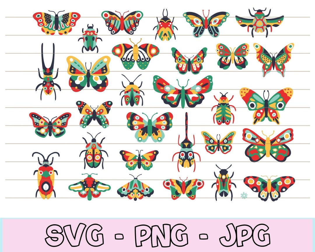 Colorful Butterfly Svg, Butterfly Bundle Svg, Butterfly Clipart Svg ...